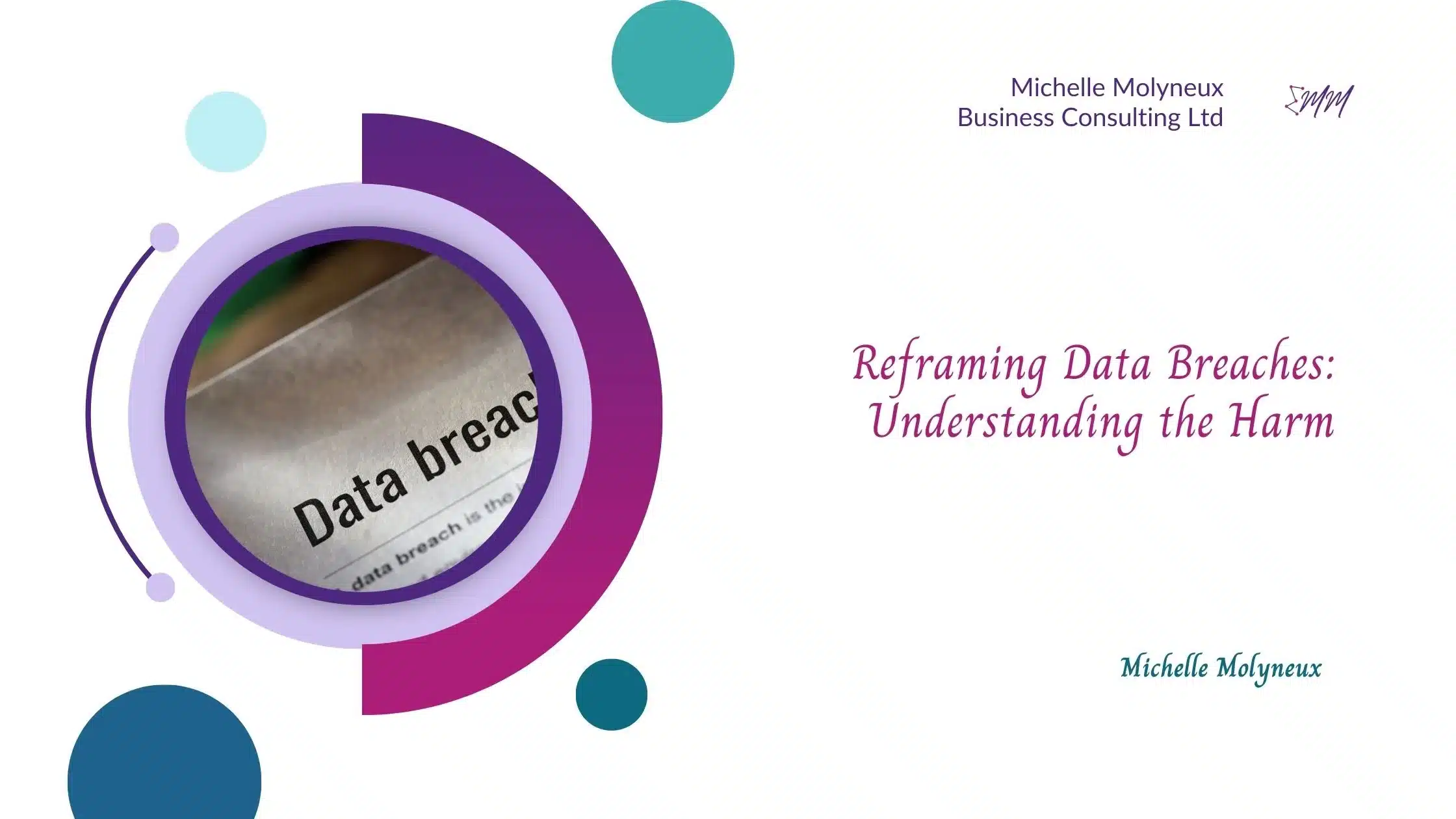 Reframing Data Breaches: Understanding the Harm - Michelle Molyneux